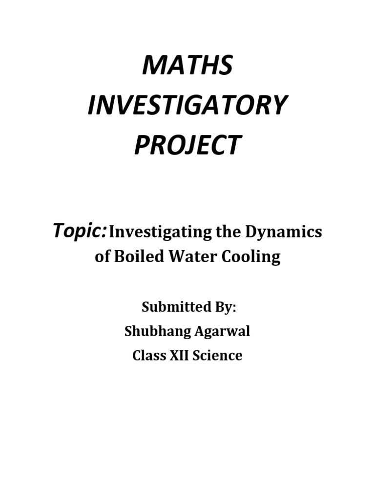Maths Investigatory Project | PDF