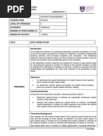 Uitm Spot Speed Study Lab Report | PDF | Traffic | Speed Limit