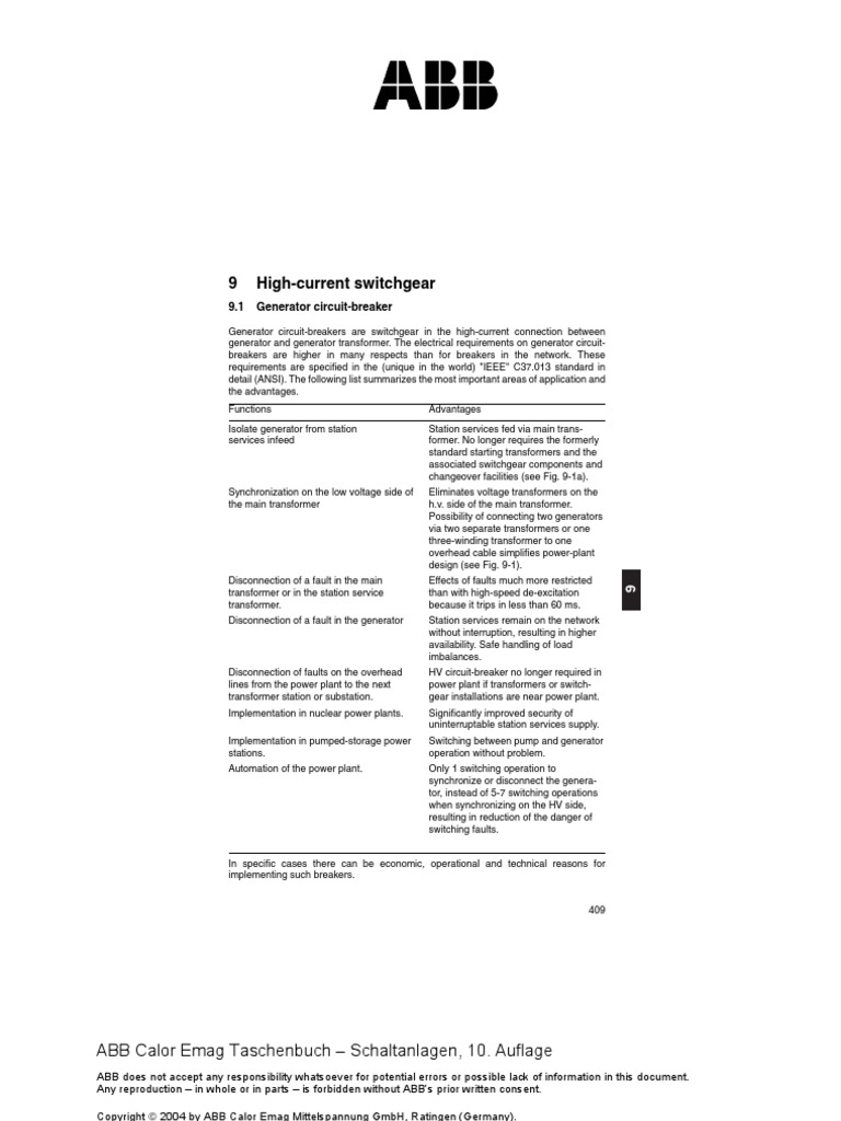 Abb GCB Chapter 9 | PDF | Electrical Substation | Power Station