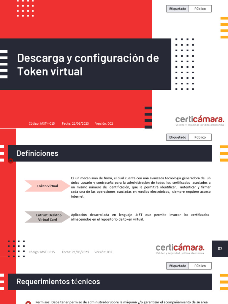 Token Virtual Certicamaras | PDF | Contraseña | Internet