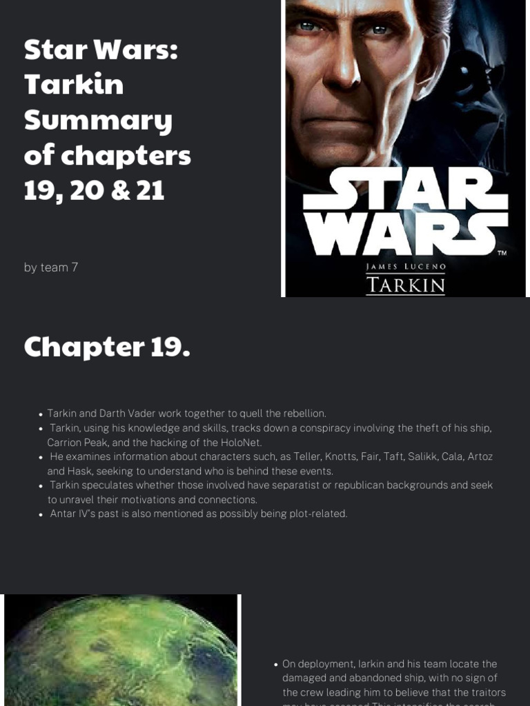 Star Wars TarkinSummary of Chapters 192021 | PDF | Military