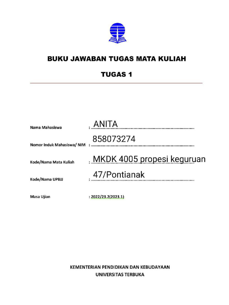 BJT TMK Profesi Keguruan | PDF