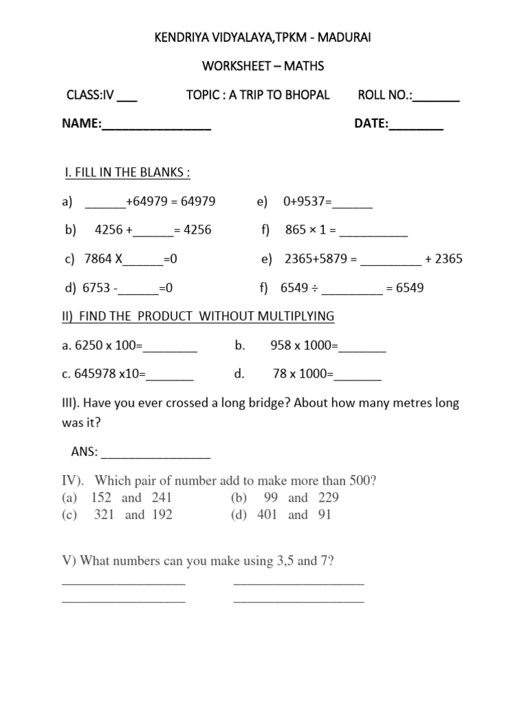 Unit III A Trip To Bhopal | PDF
