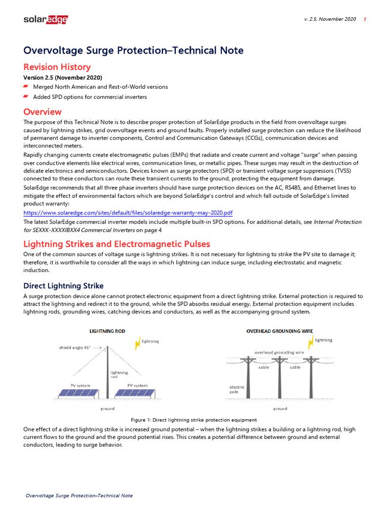 Lightning Surge Protection | PDF