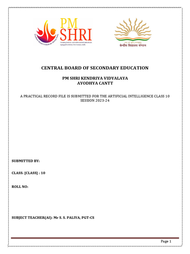 Class10 - Practical File | PDF