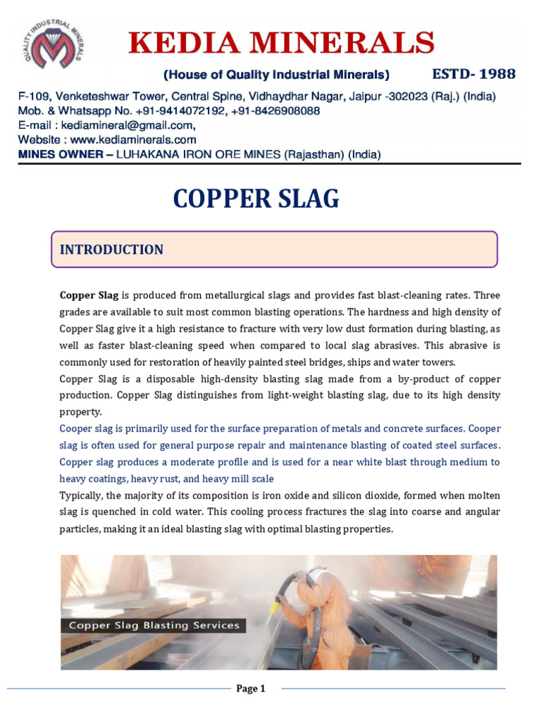Copper Slag | PDF | Silicon Dioxide | Abrasive