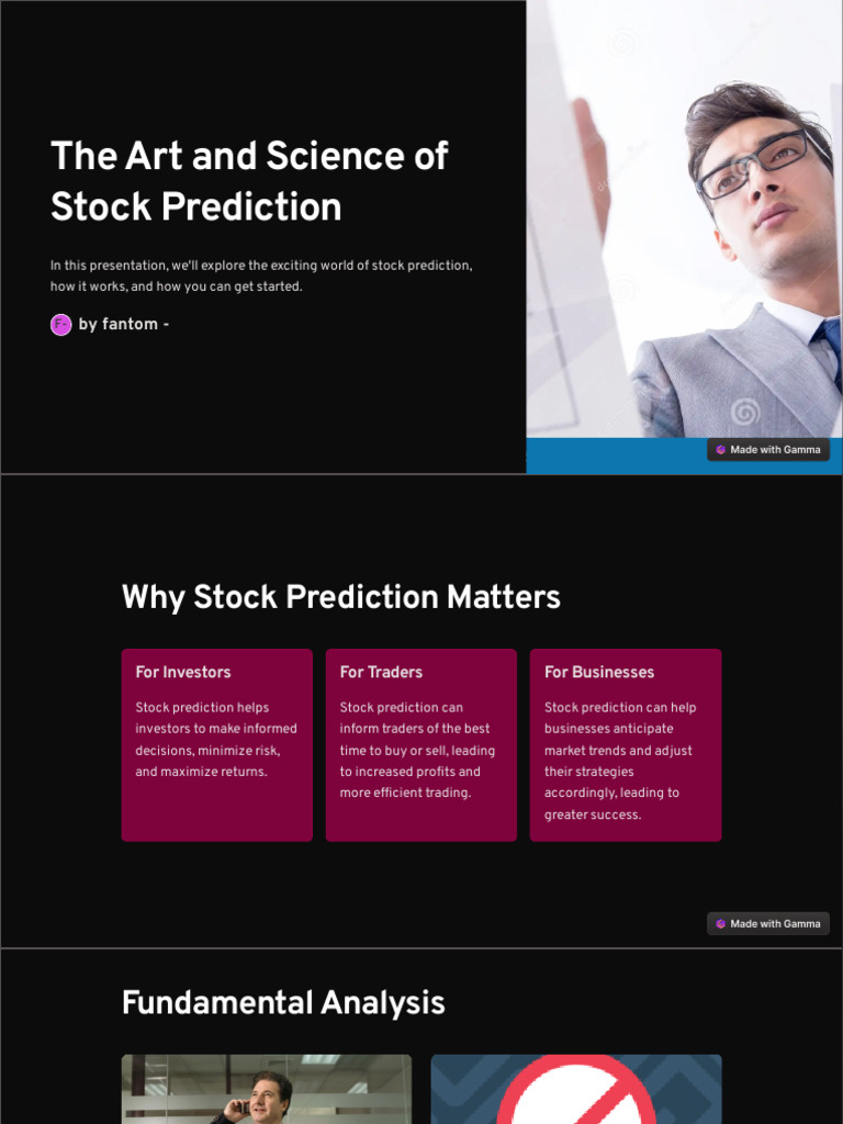 The Art and Science of Stock Prediction | PDF | Technical Analysis ...