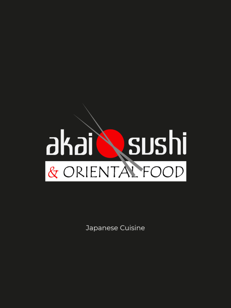 Menú Akai Sushi Final | PDF | Cocinando | Alimentos
