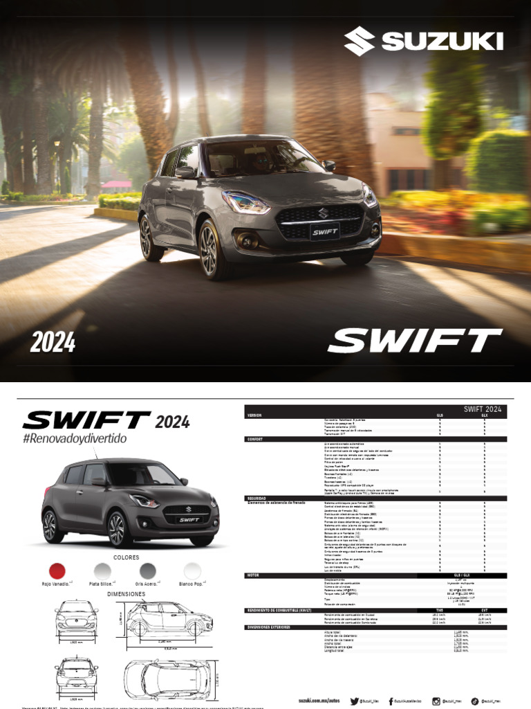 Suzuki Ficha Tecnica Swift Gls GLX | PDF