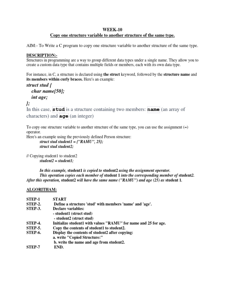 WEEK-10 CP LAB Programs | PDF