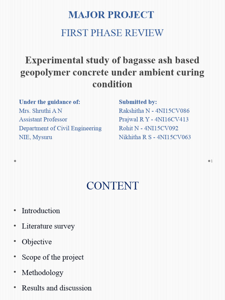 First Phase Review: Major Project | PDF