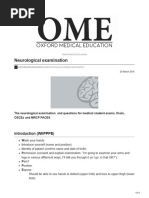 Upper Limb Neurological Examination OSCE Guide | PDF | Anatomical Terms ...