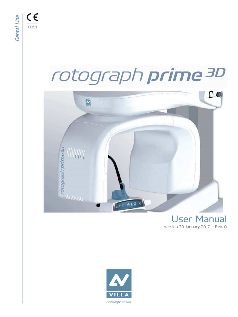 Rotograph Prime Vila - Rev0 User Manual | PDF | Radiology | Radiography