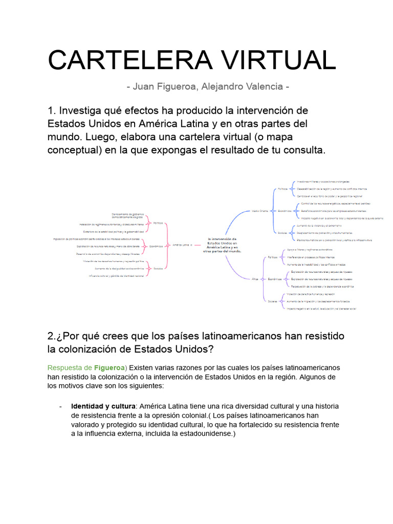 Cartelera Virtual | Descargar gratis PDF | America latina | Los Estados Unidos