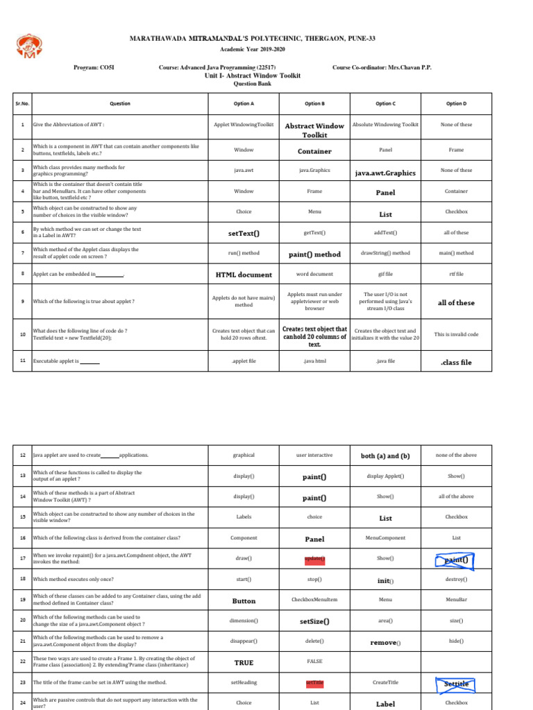 AJP Unit-I ByOmiii | PDF