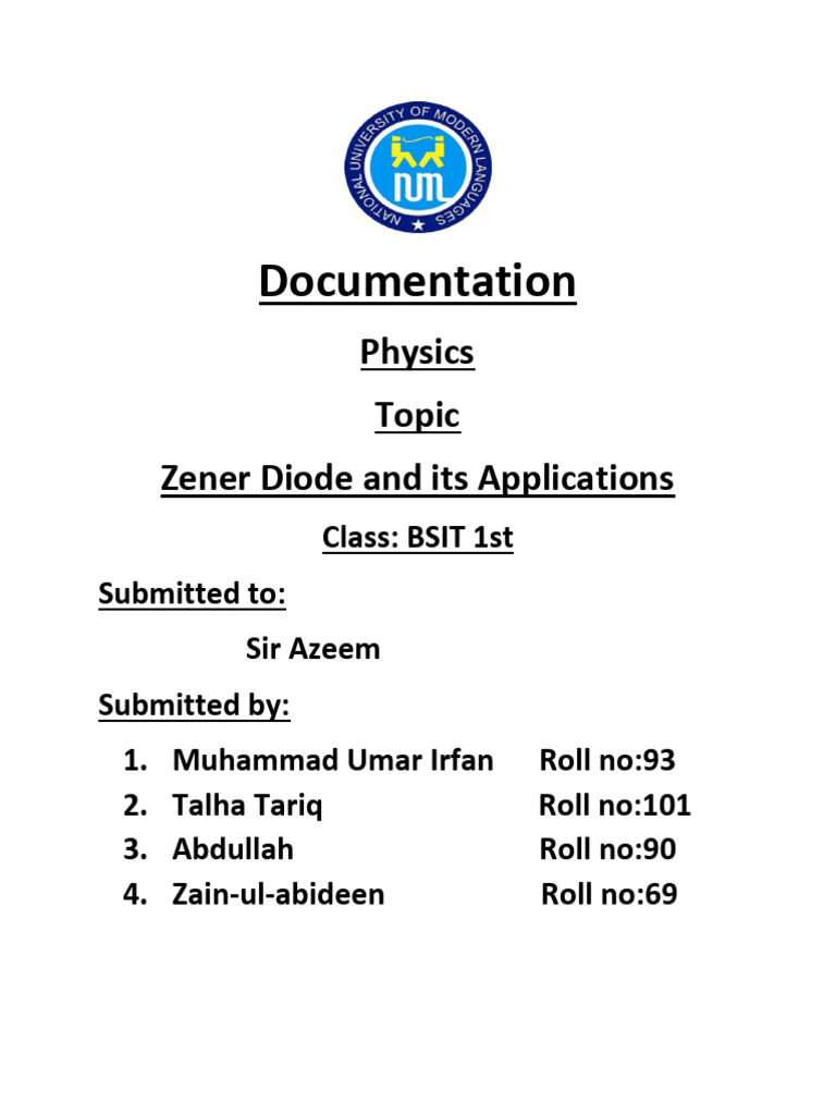 Documentation Cover Page | PDF