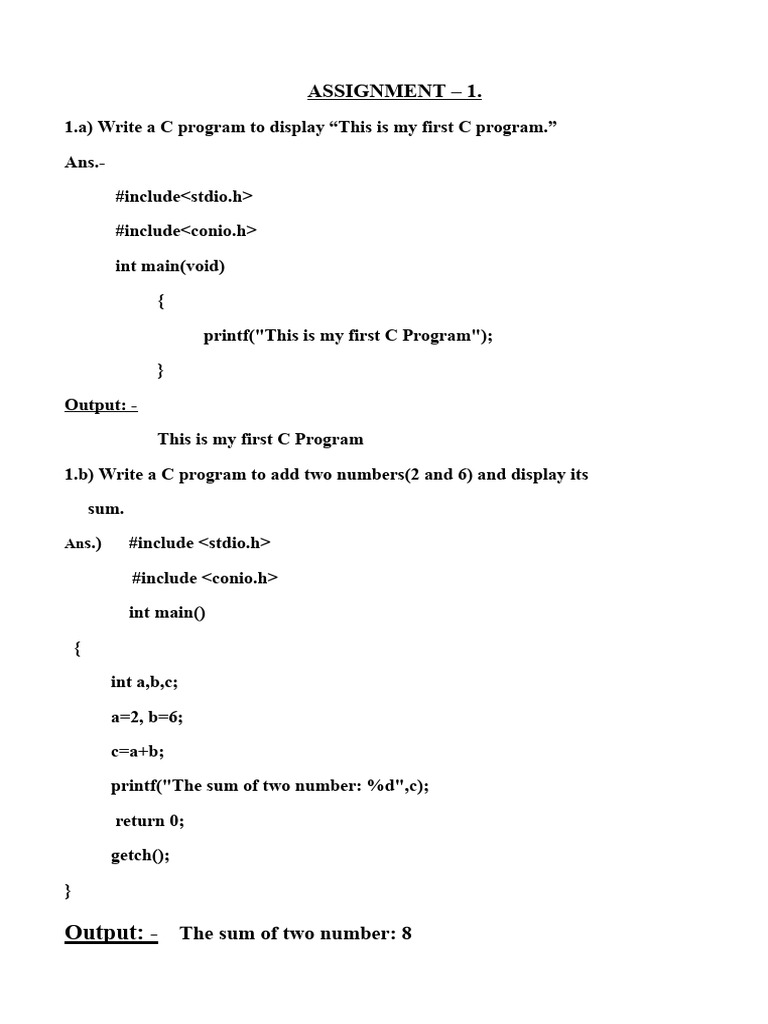 C Program | PDF | Software Engineering | Mathematics