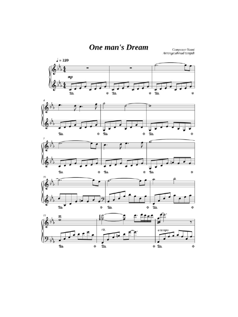 Mans Dream Yanni | PDF