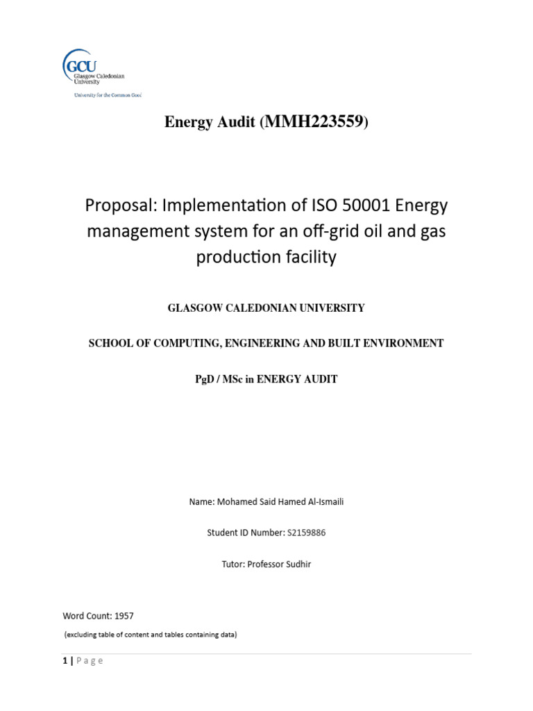 CW2 Energy Audit Final | PDF | Energy Management | Efficient Energy Use