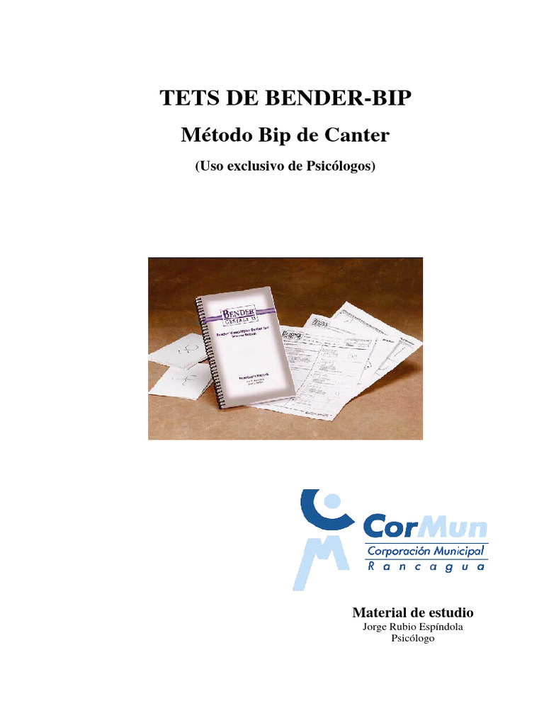 Manual del Test Bender-BIP | PDF | Rotación | Dibujo