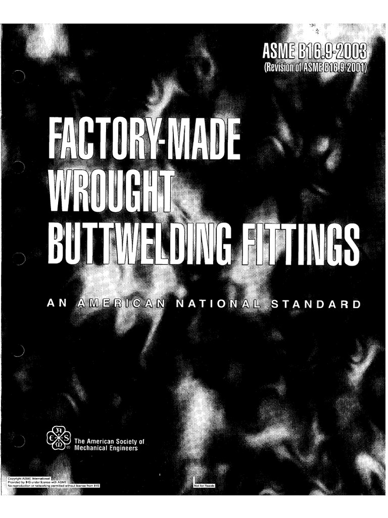 Ansi Asme B16.9 | PDF