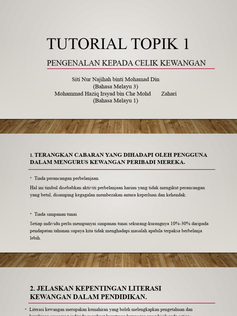 tutorial 1 | PDF