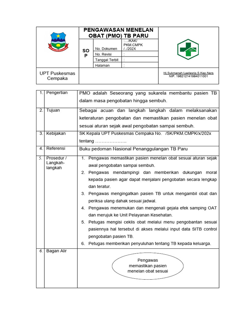 Panduan PMO TB Paru di Puskesmas Cempaka | PDF | Pengembangan Diri