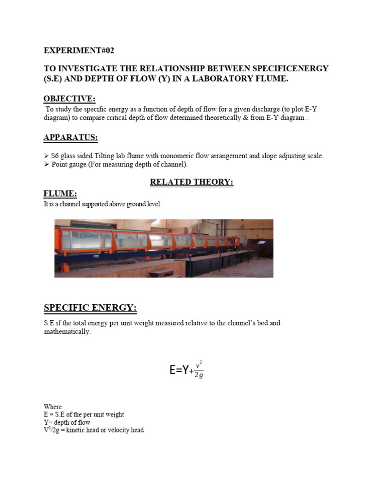 Experiment#02 | PDF | Fluid Dynamics | Velocity