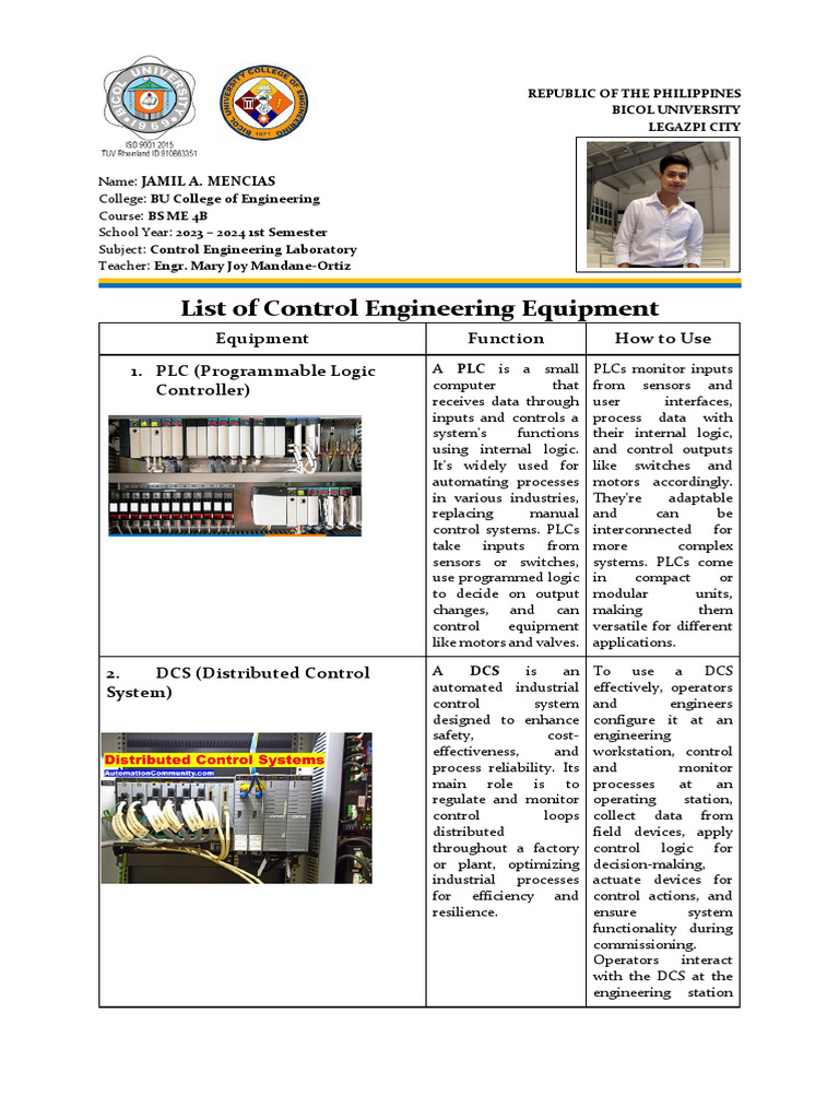 Control Eng Equipment | PDF