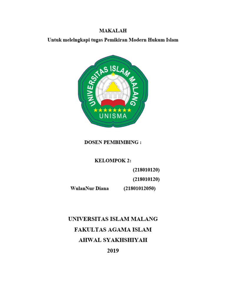 Pemikiran Modern Hukum Islam | PDF