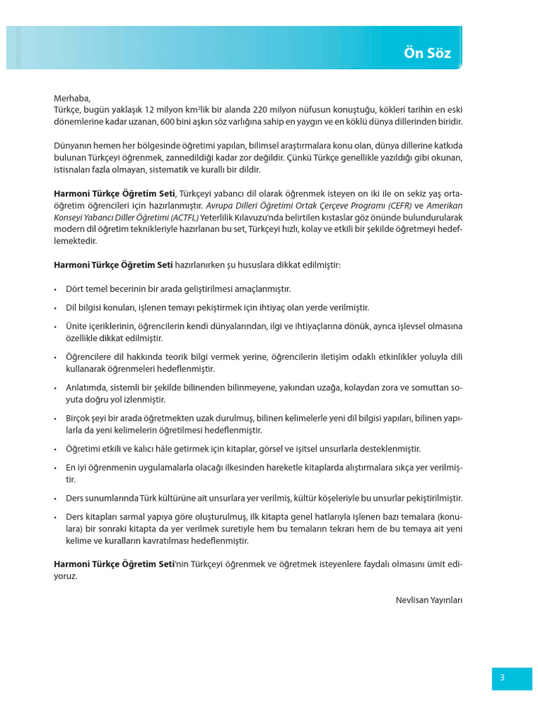Harmoni Turkce 2 Ders Kitabi PDF 3 | PDF