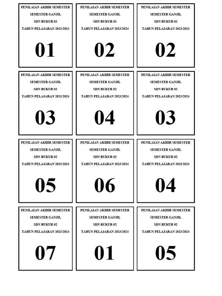 Nomor Dada Ulangan | PDF