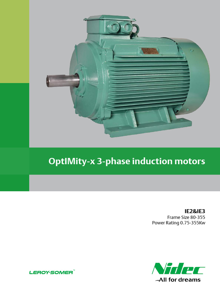 355kW IE3 Three-Phase Motors Overview | PDF | Electric Motor | Physical ...