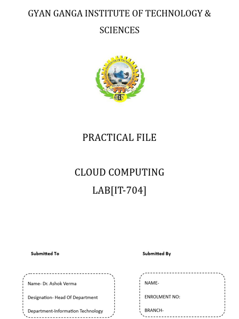 Lab Manual Cloud Computing | Download Free PDF | Cloud Computing | Computer Network