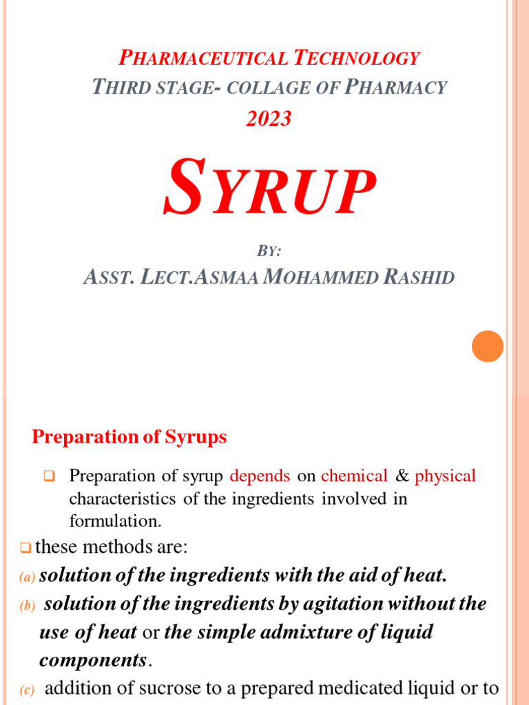 Syrup Part 2 | PDF