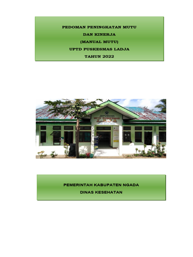 Pedoman Manual Mutu PKM Ladja | PDF
