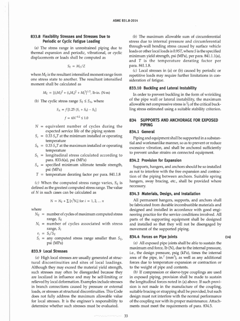 Asme B31.8 - Allow Stress Sa | PDF | Strength Of Materials | Stress (Mechanics)