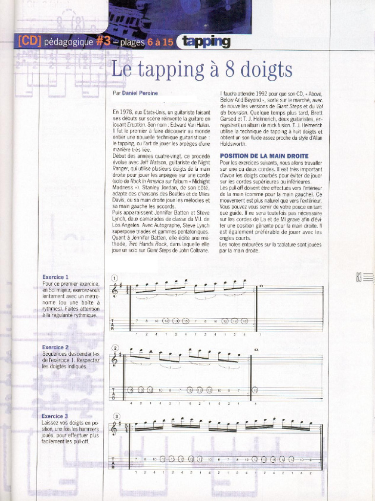 Van Halen Fingers Tapping Methode | PDF