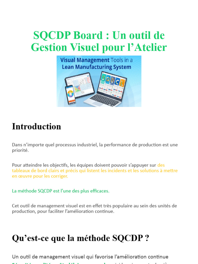 SQCDP Etudiants | PDF | Logistique | Business