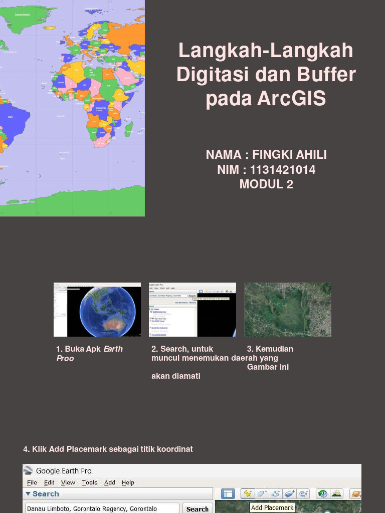 Panduan ArcGIS: Digitasi & Buffer | PDF