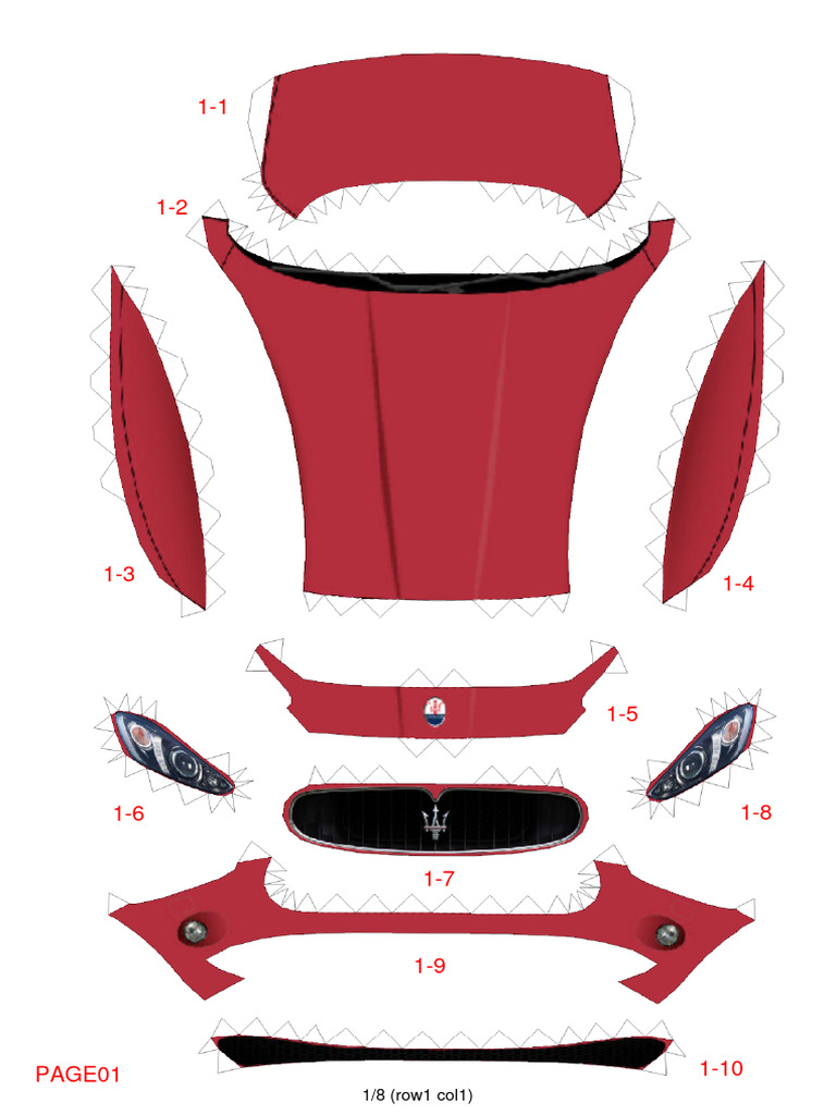 Maserati GranTurismo Paper Car | PDF
