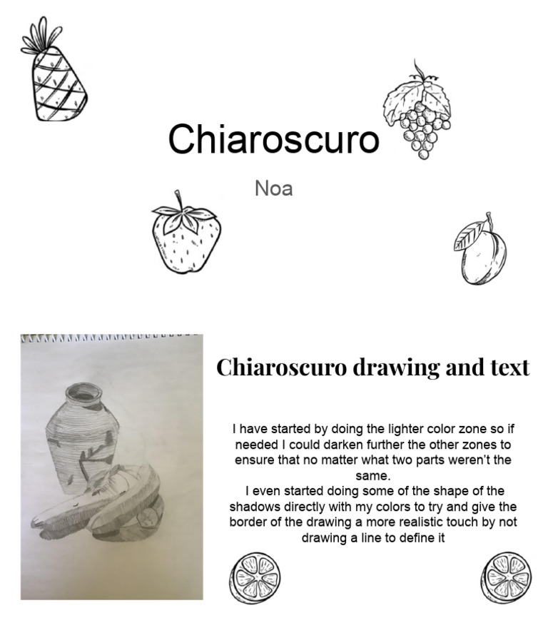 Chiaroscuro Drawing Techniques Explained | PDF