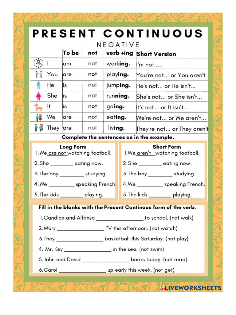 Present Continuous 2 | PDF