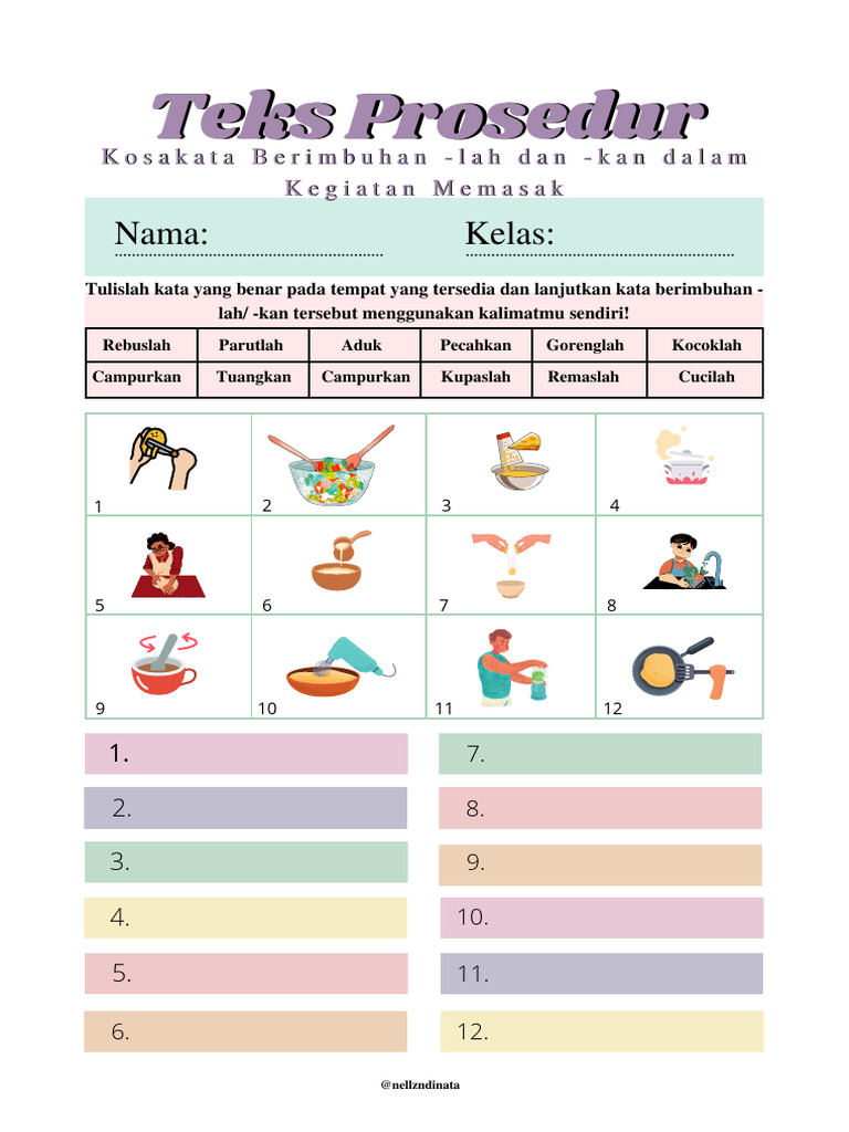 LKPD Teks Prosedur Kelas 5 | PDF