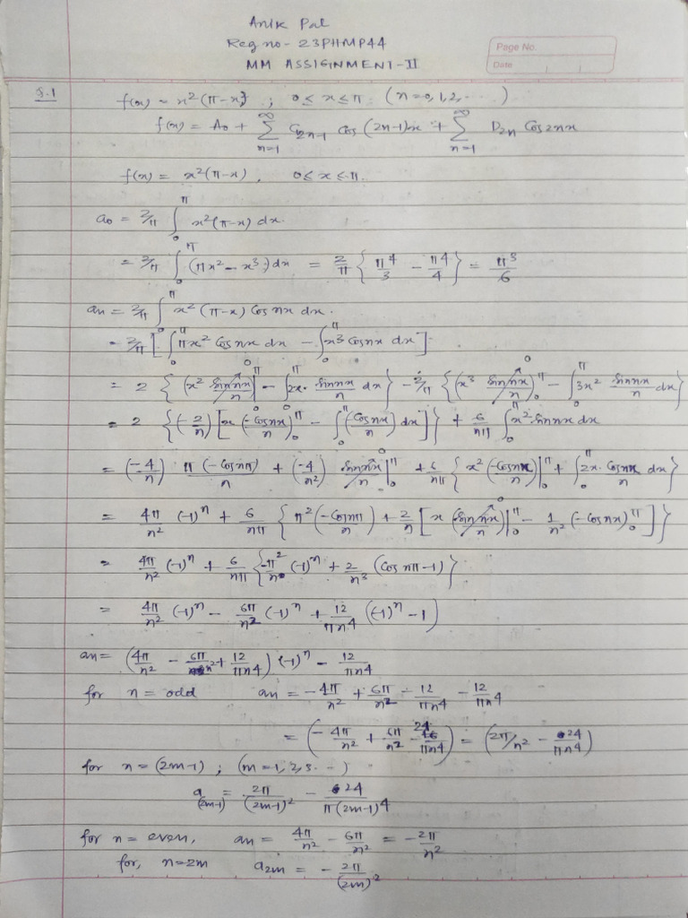 Mathematical Methods Assignments | PDF