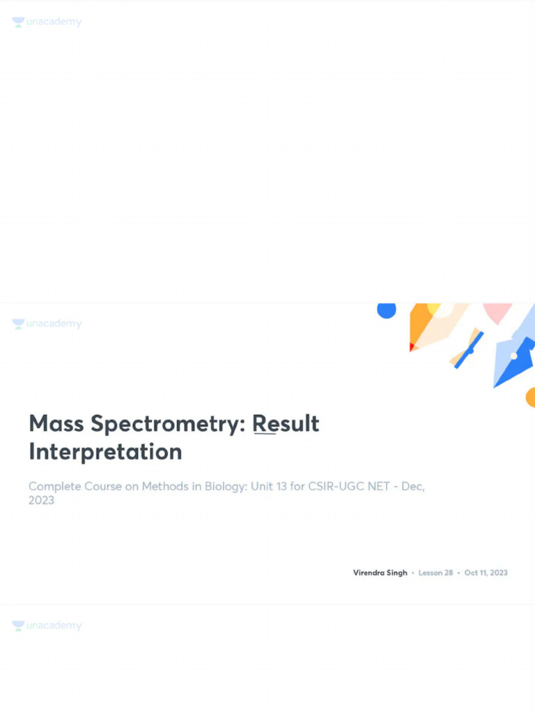 Mass Spectrometry Result Interpretation With Anno | PDF