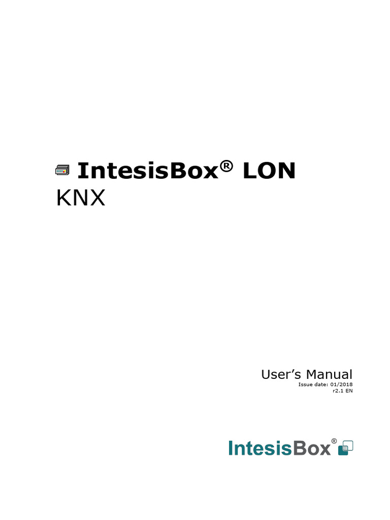 IntesisBox LON - KNX User Manual r2.1 Eng | PDF | Device Driver | Usb