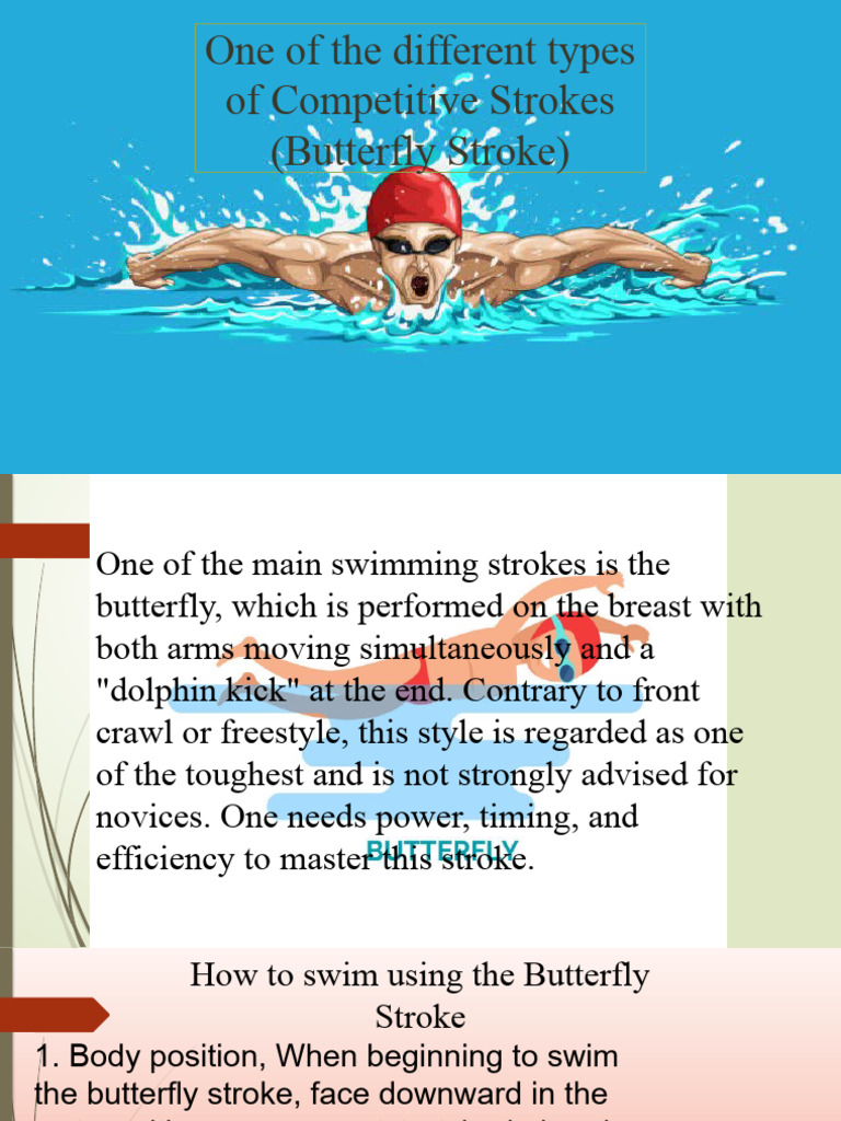 Different Types of Competitive Swim Strokes (Butterfly Stroke) | PDF ...