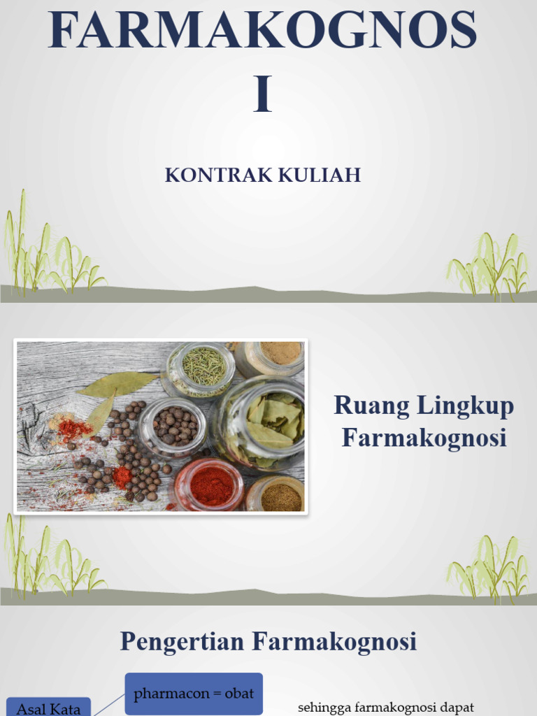 Farmakognosi 1 | PDF