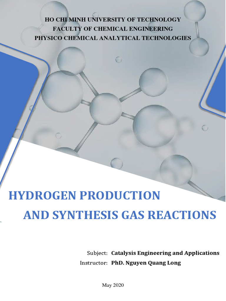 (192 - CATtech) Group 03 - Hydrogen Production and Synthesis Gas ...